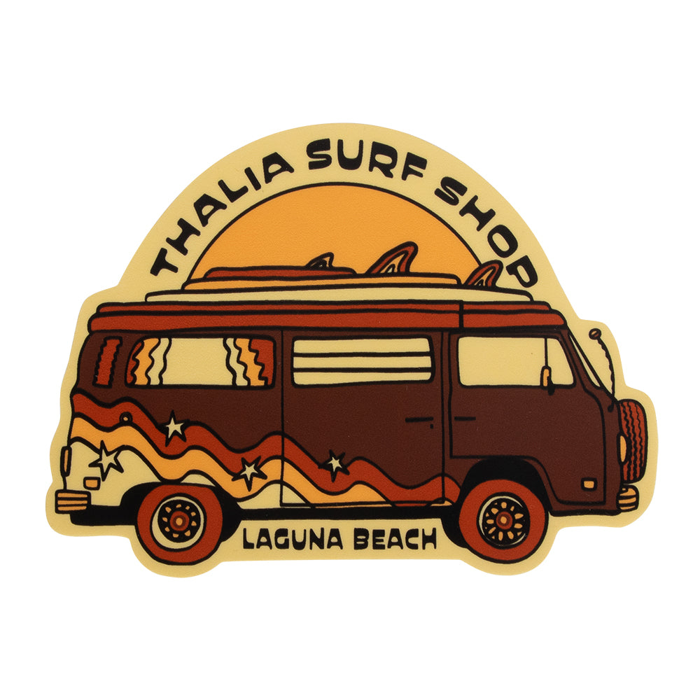 Thalia Surf 70's Bus Sticker 5" | Vintage VW Bus Surf Decal – Thalia ...
