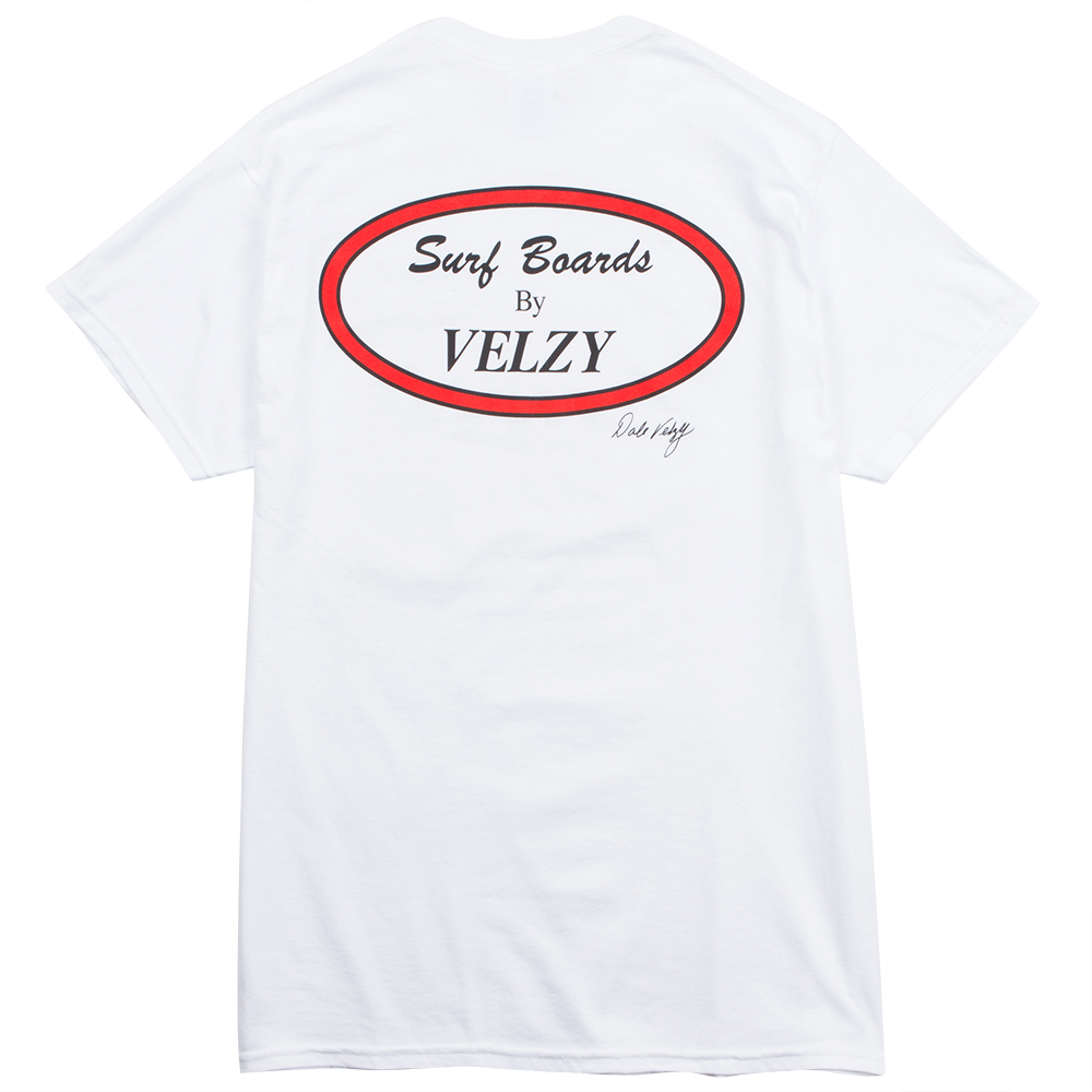 Velzy Surfboard Oval Mens Classic Tee | Dale Velzy Surf Tee – Thalia ...