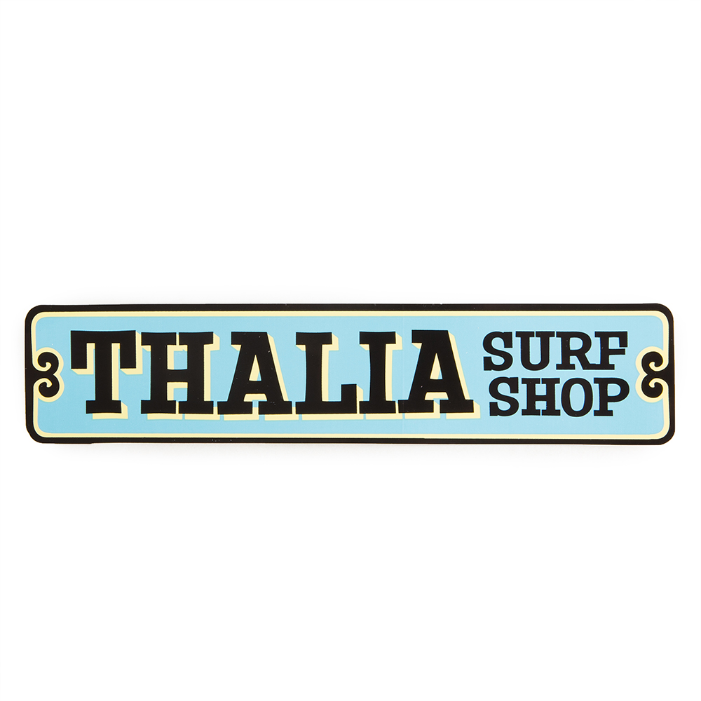 Thalia Sign Logo 8 1/2" Sticker | Thalia Surf Shop Sign Sticker