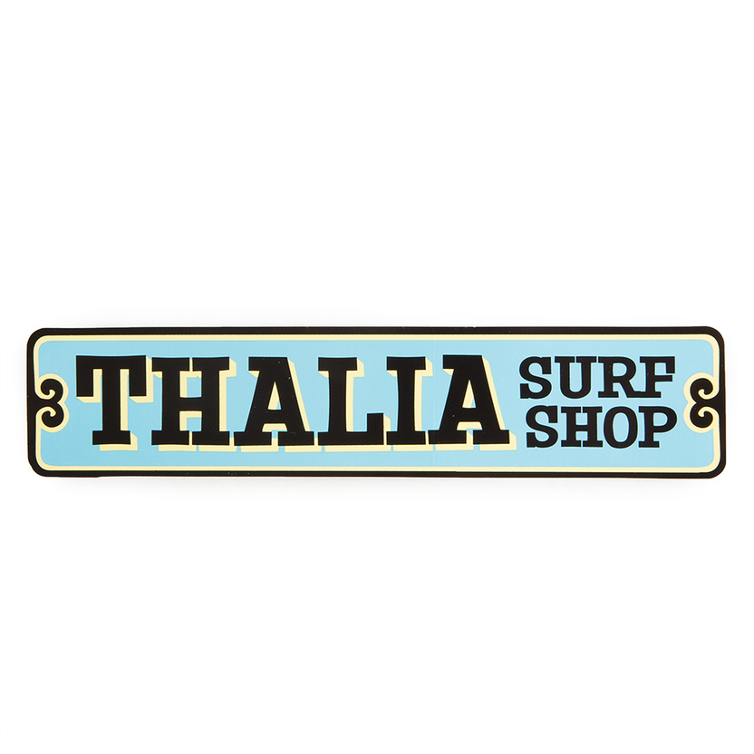 Thalia Sign Logo 8 1/2" Sticker | Thalia Surf Shop Sign Sticker